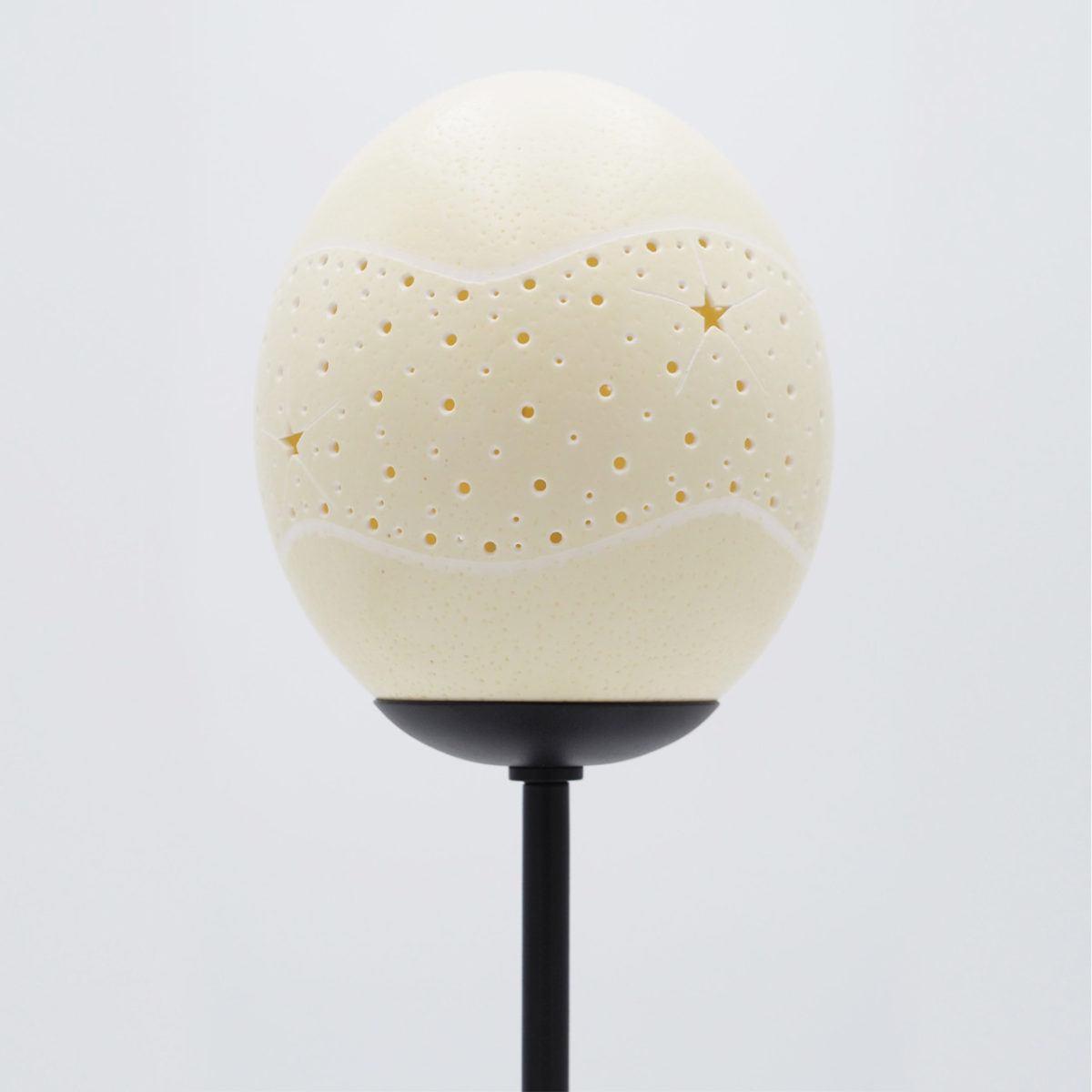 Straußenei Lampe Sternengürtel - Straussenhof Kotzenbach